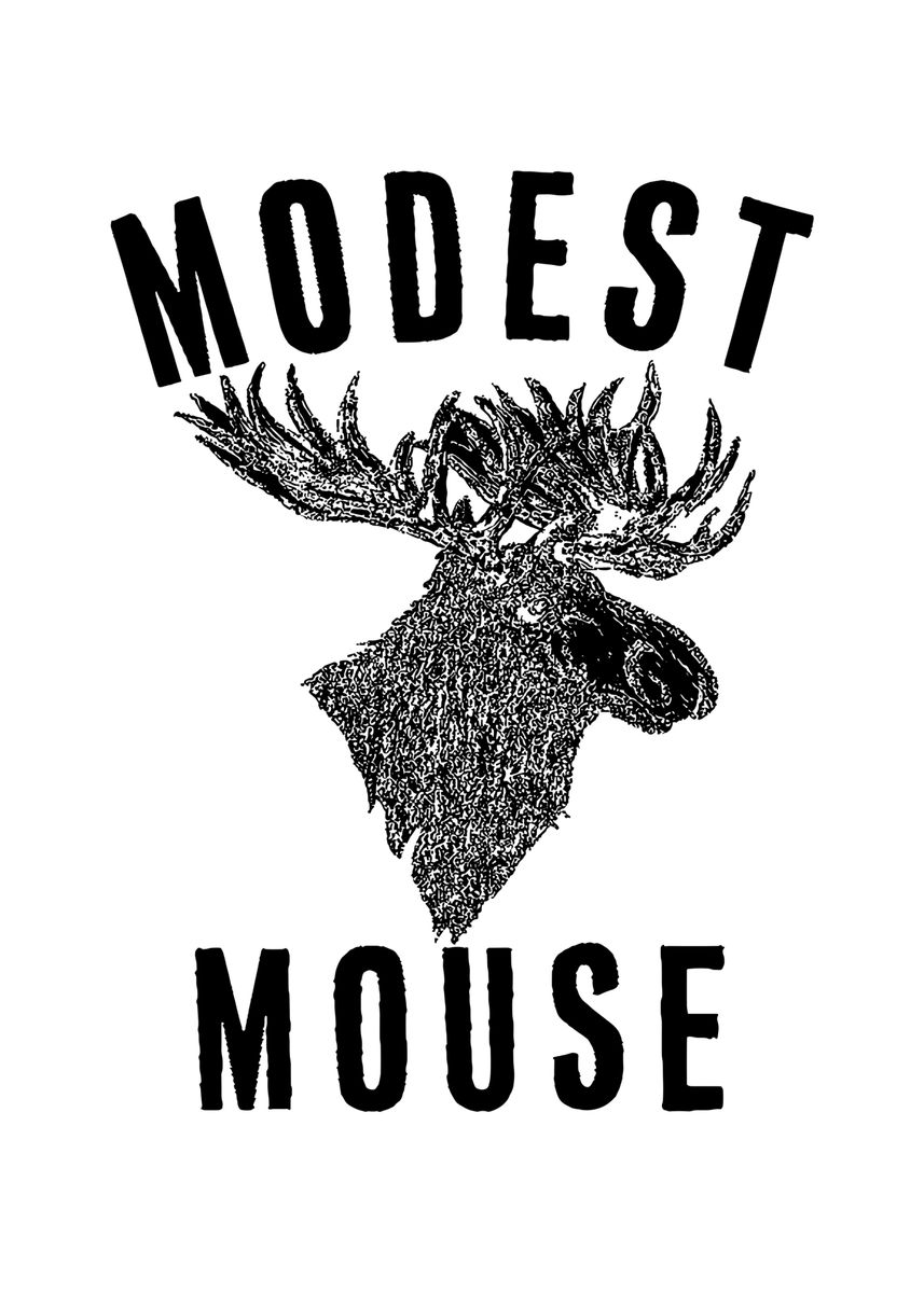 'Modest Moose Logo' Poster, picture, metal print, paint by Bendrat Core | Displate