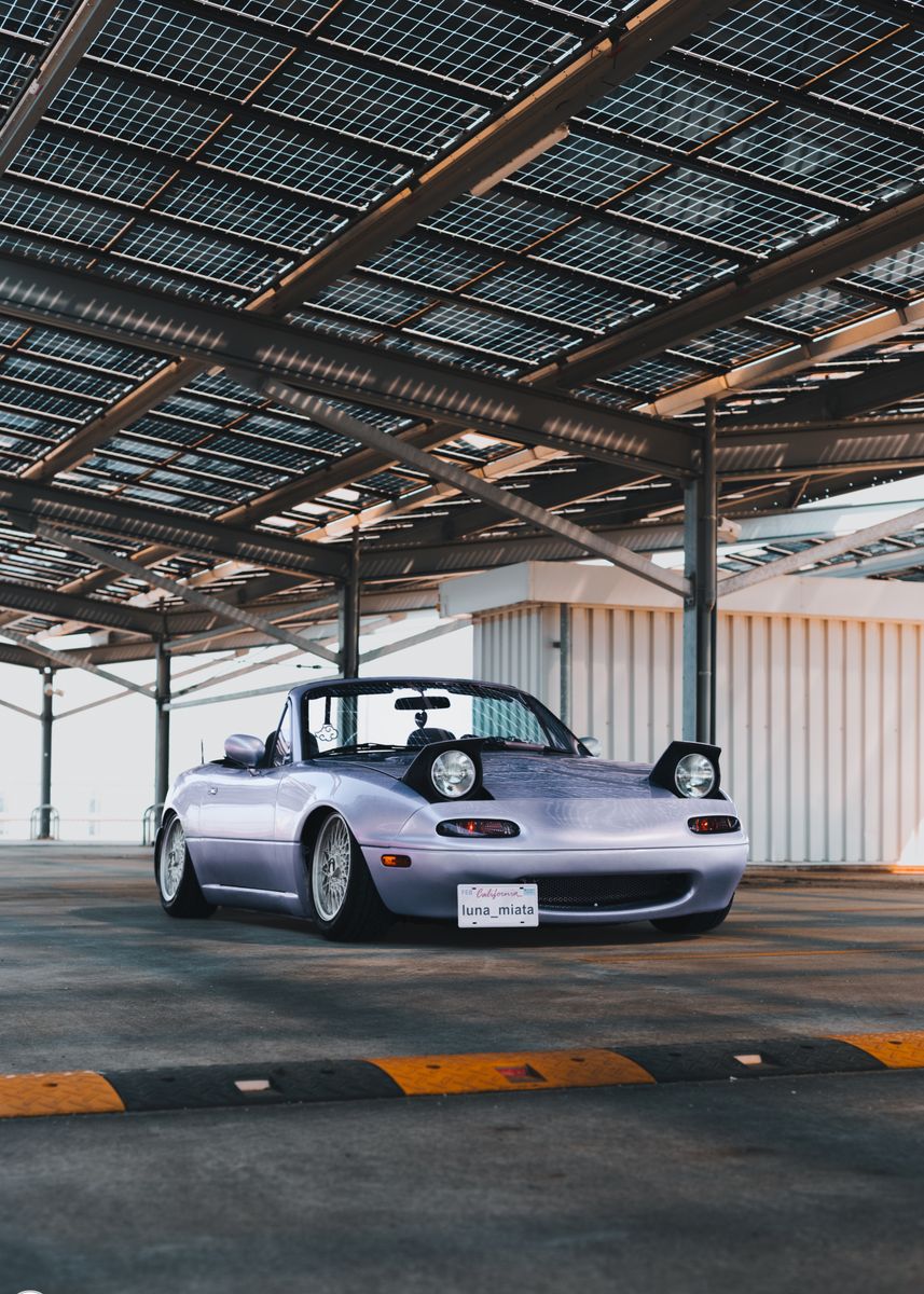 'Purple Miata' Poster, picture, metal print, paint by Kylian | Displate