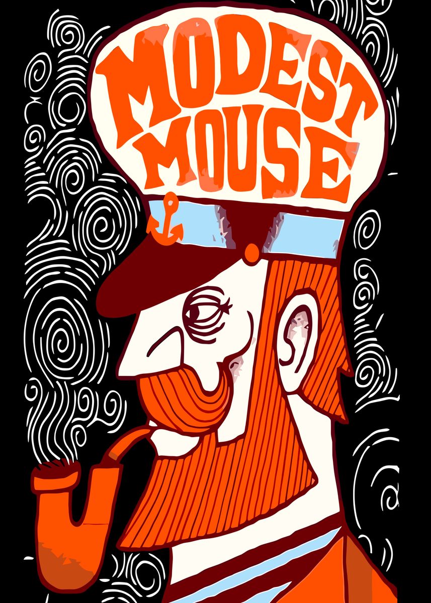 'Modest Mouse Band Logo' Poster, picture, metal print, paint by Bendrat ...