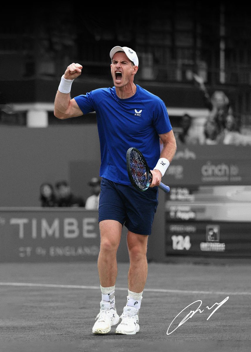 'Andy Murray' Poster, picture, metal print, paint by | Displate