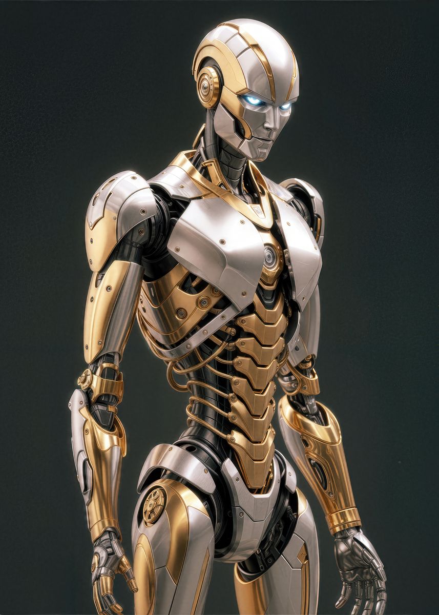 'Metallic Android' Poster, picture, metal print, paint by Christian ...