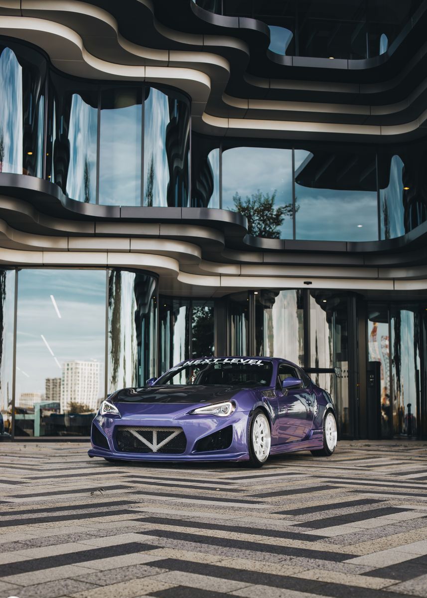 'Purple GT86' Poster, picture, metal print, paint by Kylian | Displate