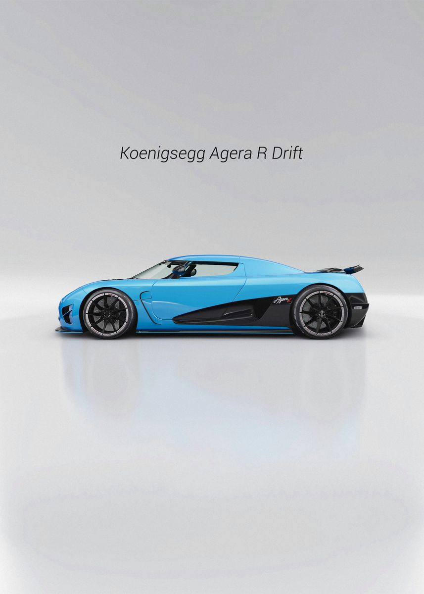 'Koenigsegg Agera R Drift' Poster, picture, metal print, paint by One ...