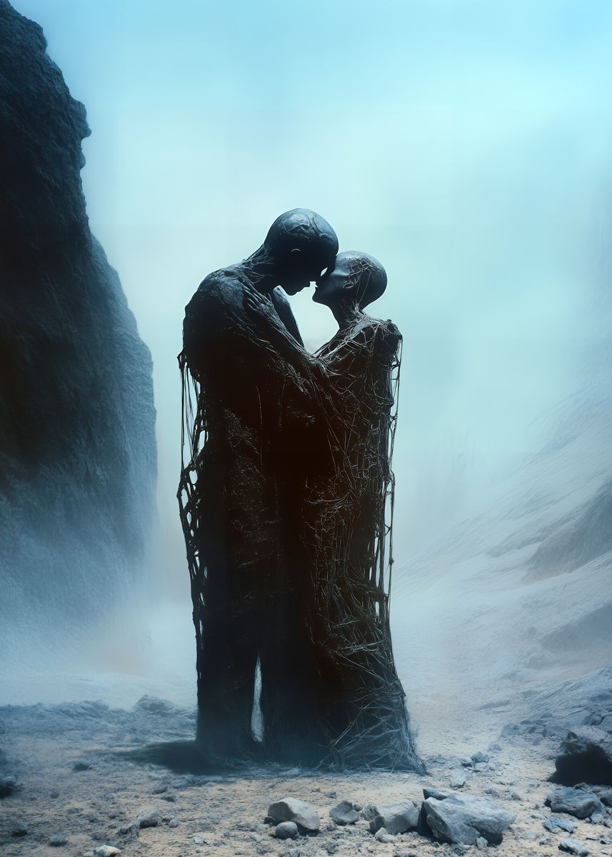 'Decayed Lovers ' Poster, picture, metal print, paint by Gervail | Displate