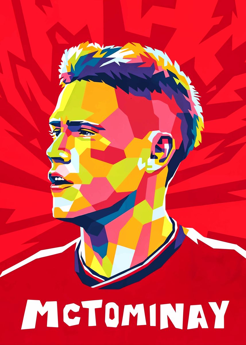 'McTominay' Poster, picture, metal print, paint by BLACKISTE | Displate