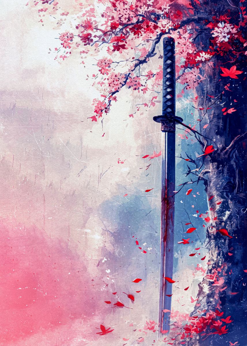 'Samurai Sword' Poster, picture, metal print, paint by NuMaNi Art ...