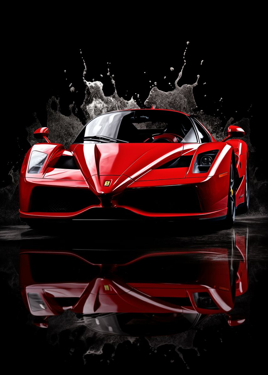 'Ferrari Enzo Supercar art' Poster, picture, metal print, paint by ...