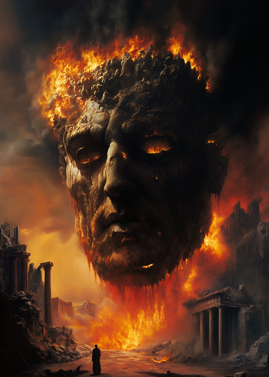 'Corrupted Statue of Zeus at Olympia' Poster, picture, metal print ...