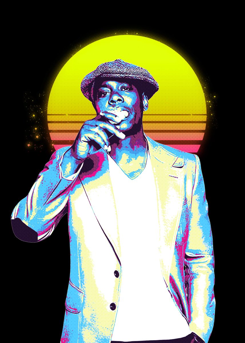 'dave chappelle Retro Art' Poster, picture, metal print, paint by ron ...