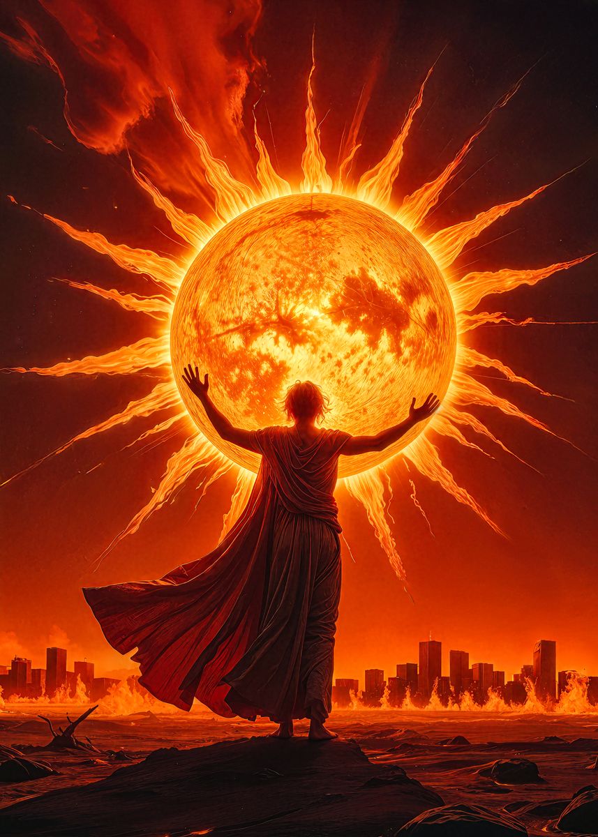 'Embrace the Sun' Poster, picture, metal print, paint by Christian ...