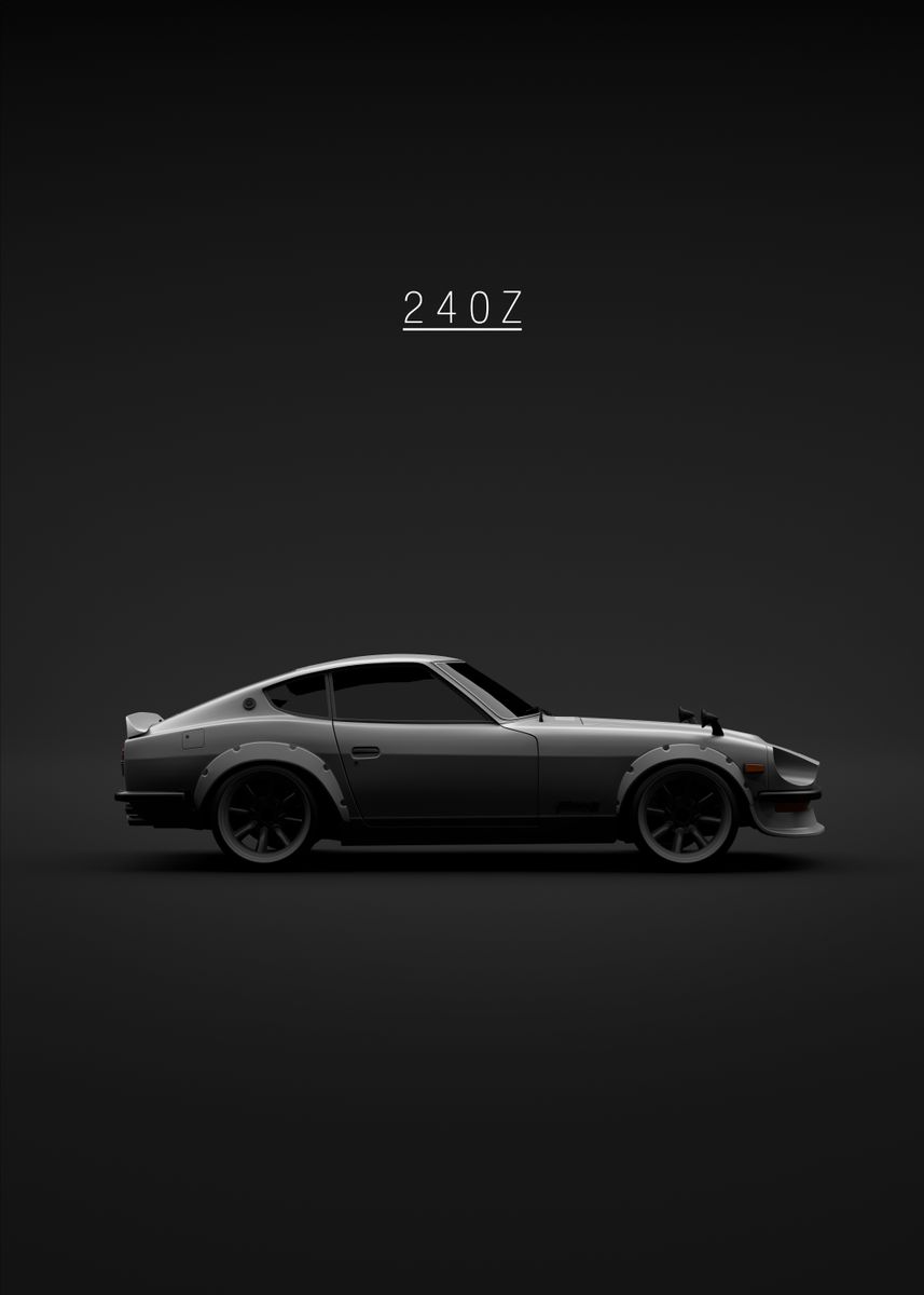 'Datsun 240z - Grey' Poster, picture, metal print, paint by 21 MXM ...
