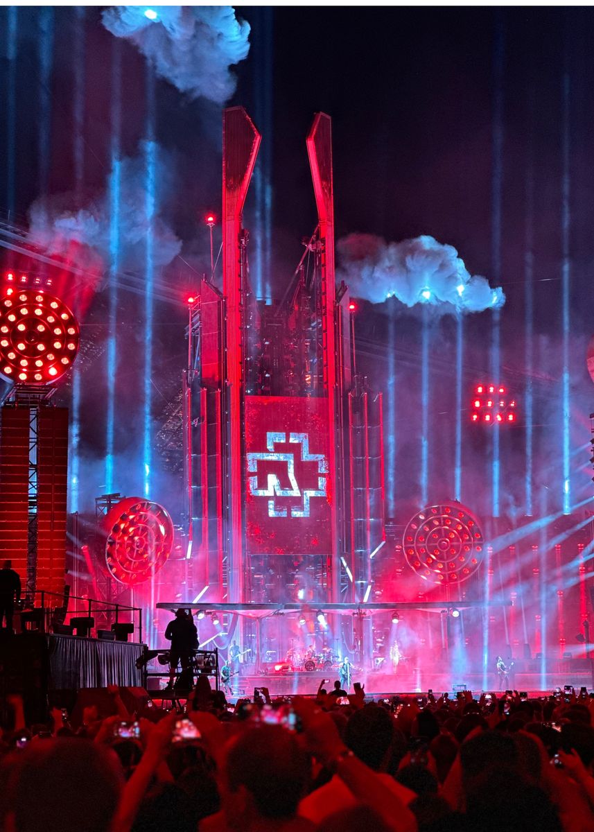 'Rammstein Concert Stage' Poster, picture, metal print, paint by Chris ...