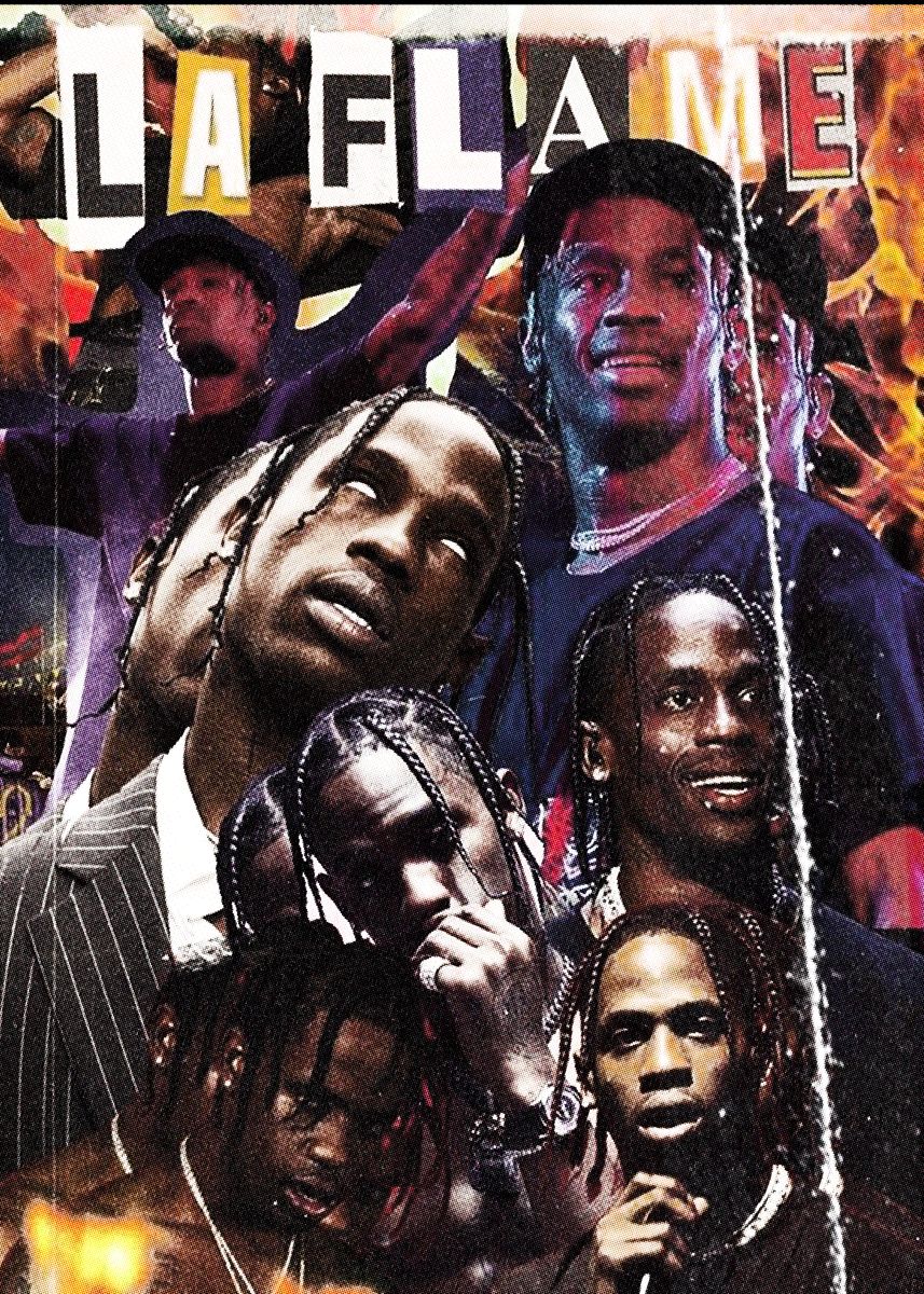 'Travis Scott Rapper Music' Poster, picture, metal print, paint by ...