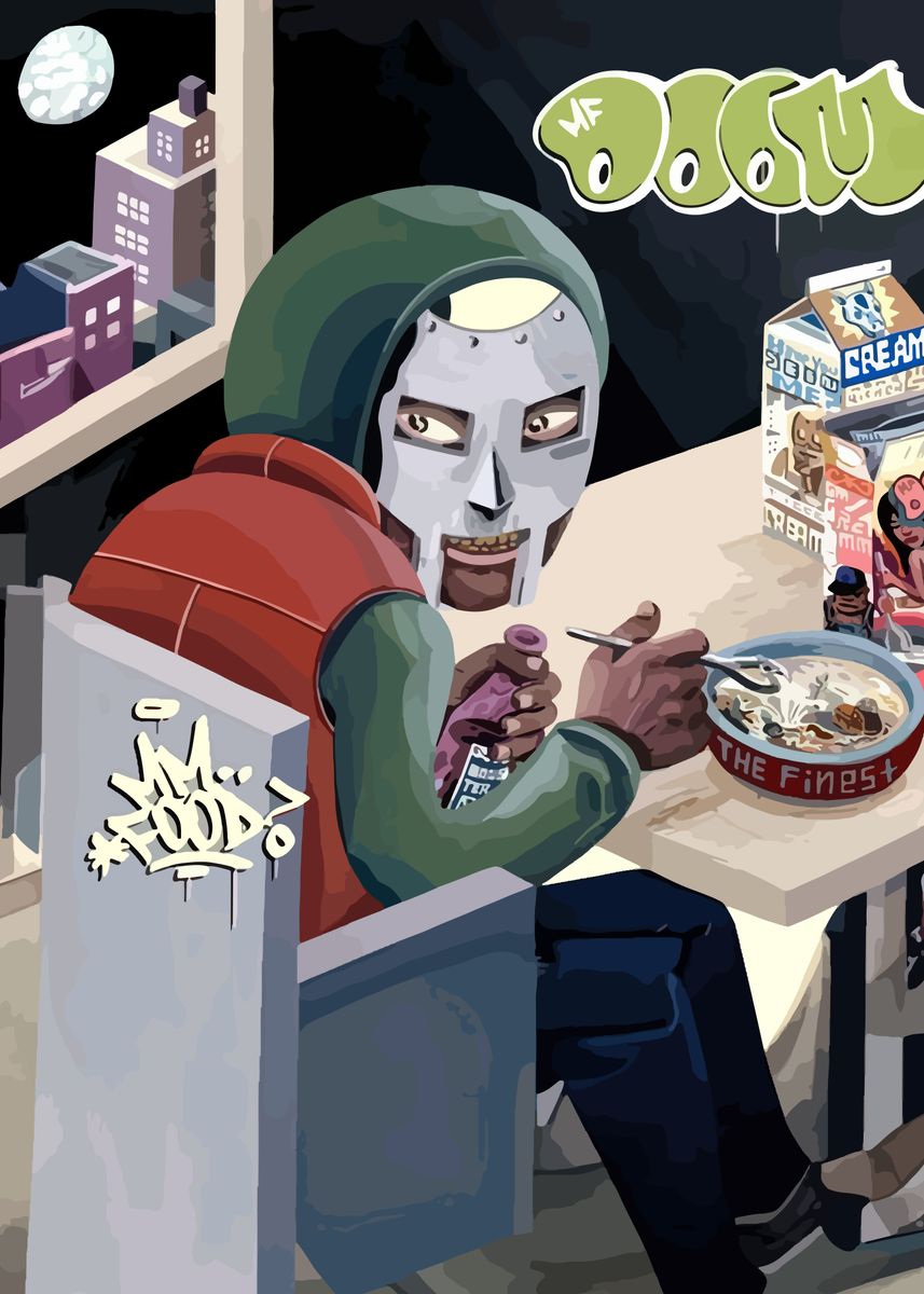 'MF DOOM Eating Cereal' Poster, picture, metal print, paint by AlteoWn ...