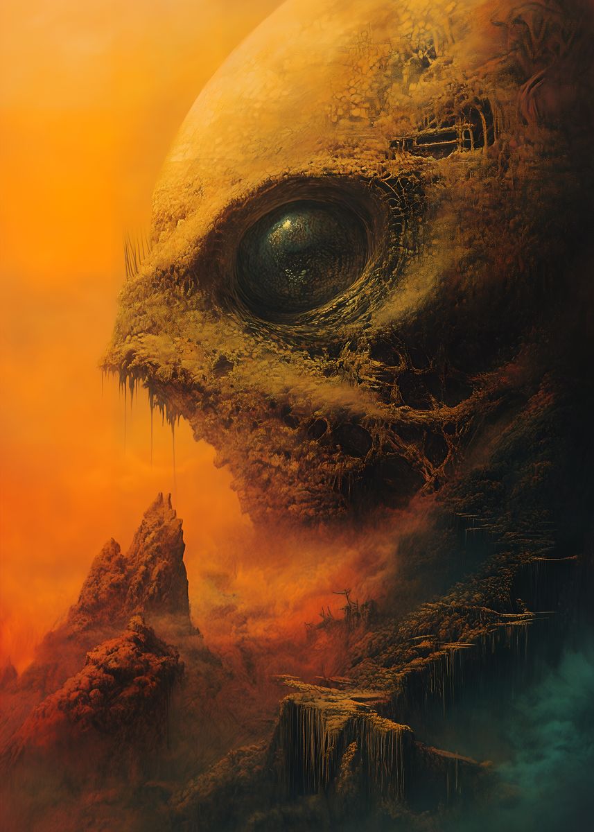 'Giant Eye in the Sky' Poster, picture, metal print, paint by Gervail ...