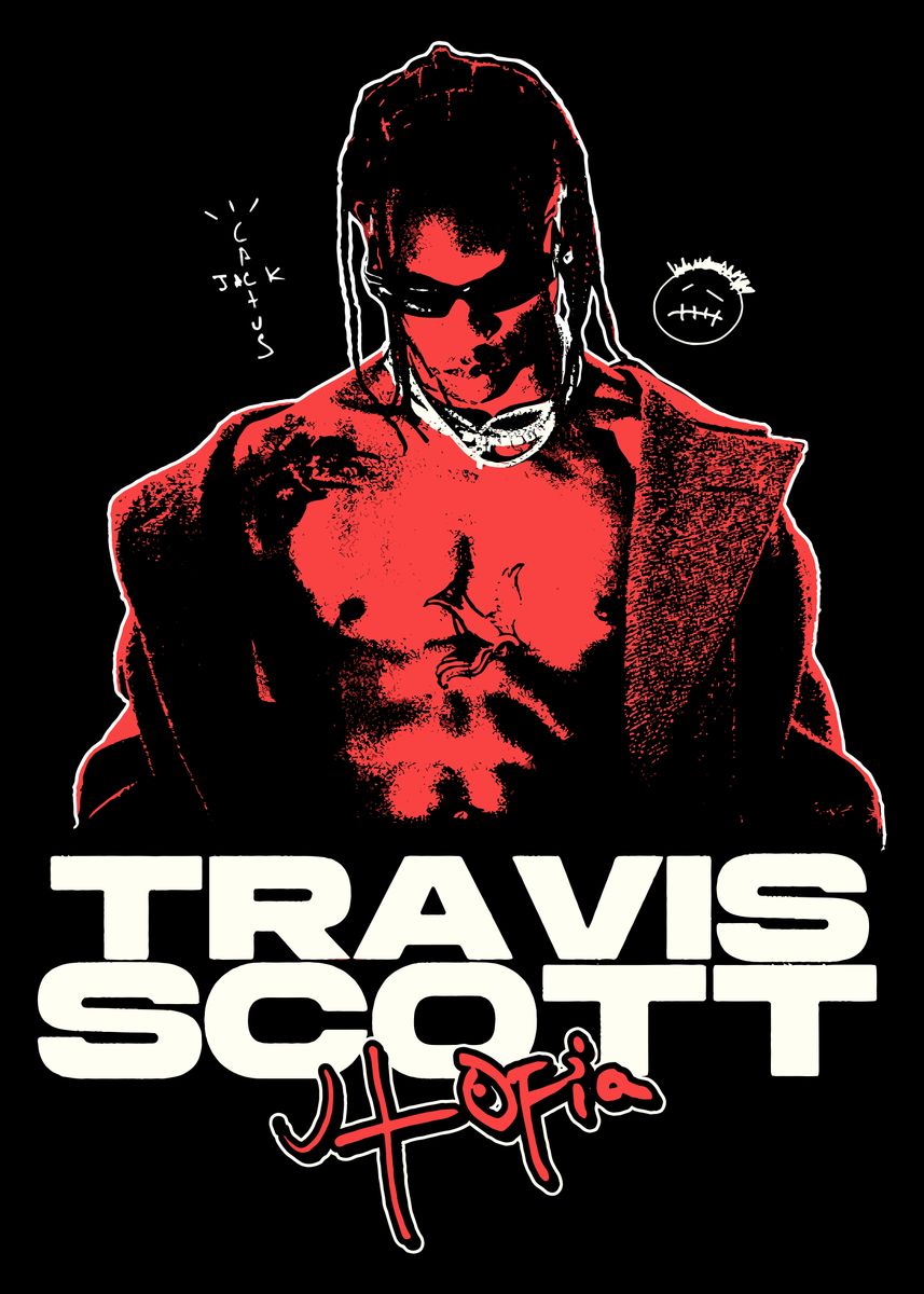 'Travis Scott Utopia ' Poster, picture, metal print, paint by Park ...