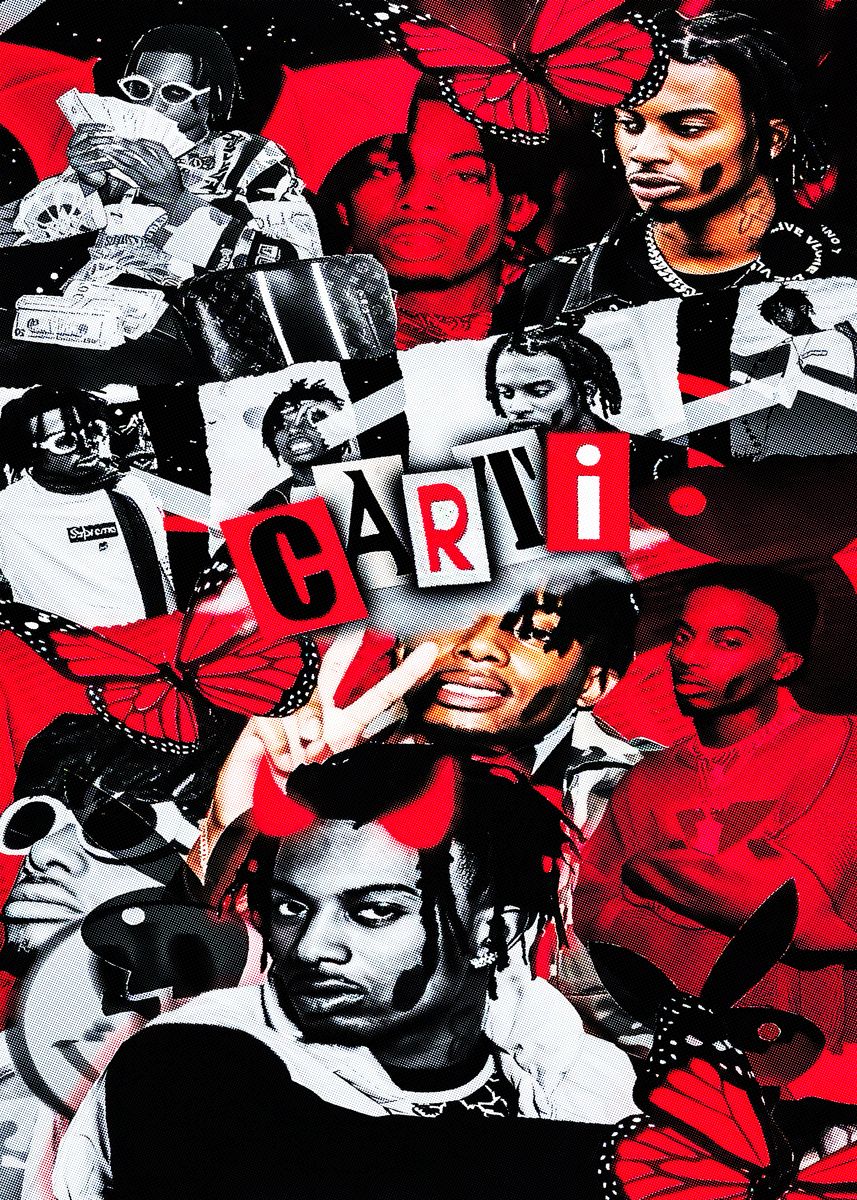 'Playboi Carti rapper rap' Poster, picture, metal print, paint by ...