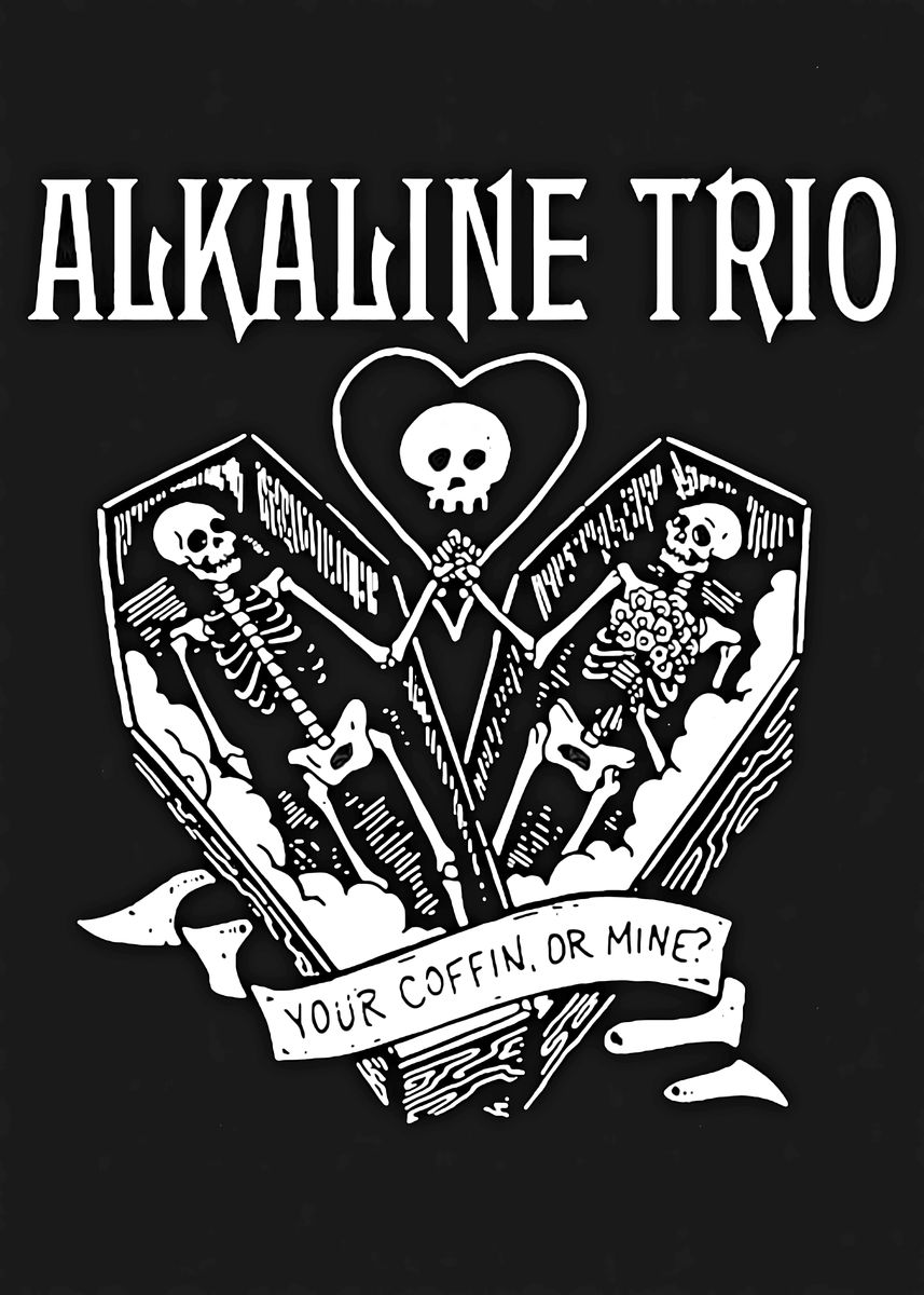 'Alkaline Trio Band Logo' Poster, picture, metal print, paint by | Displate