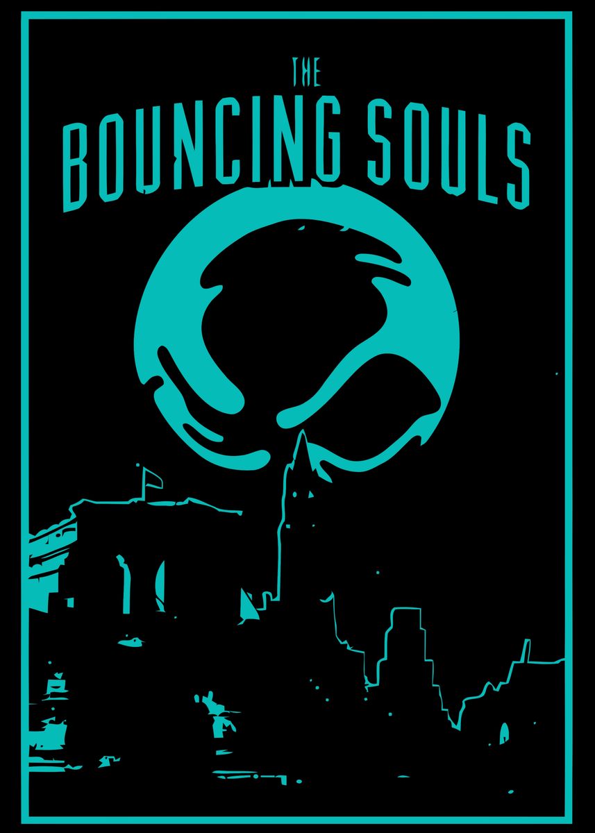 'The Bouncing Souls Logo' Poster, picture, metal print, paint by ...