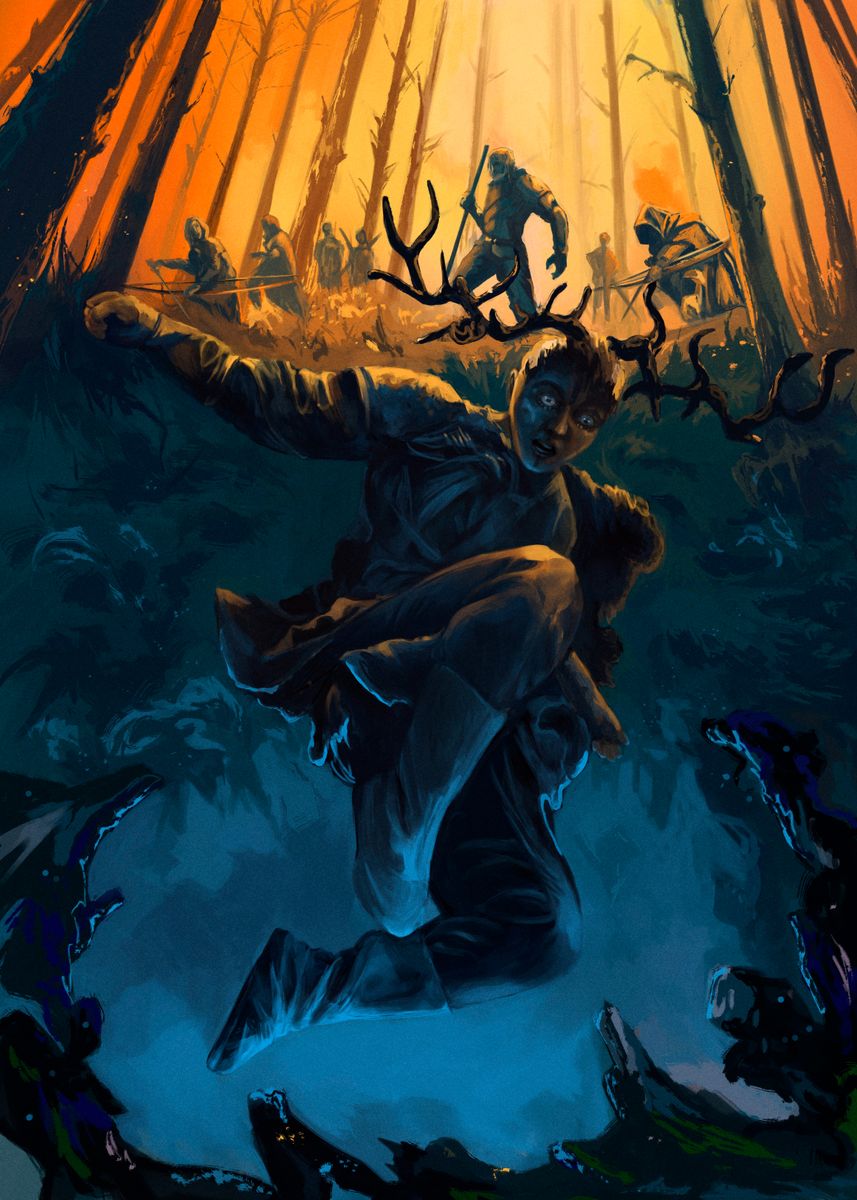 'Fantasy Forest Escape' Poster, picture, metal print, paint by Anna ...