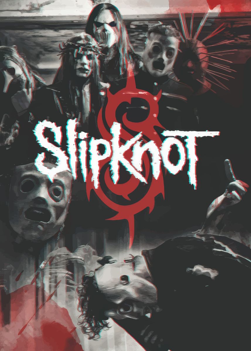 'Slipknot Band Poster' Poster, picture, metal print, paint by ...