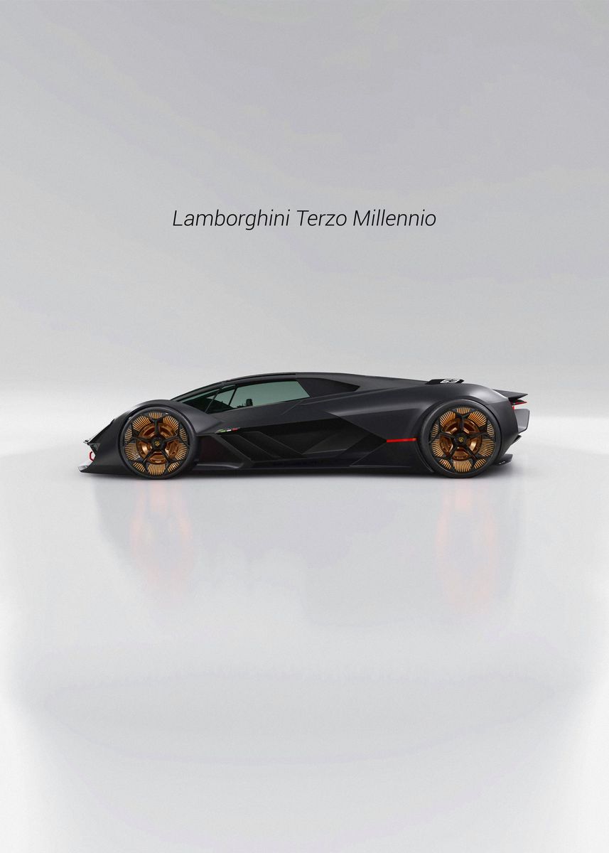 'Lamborghini Terzo Millennio' Poster, picture, metal print, paint by ...