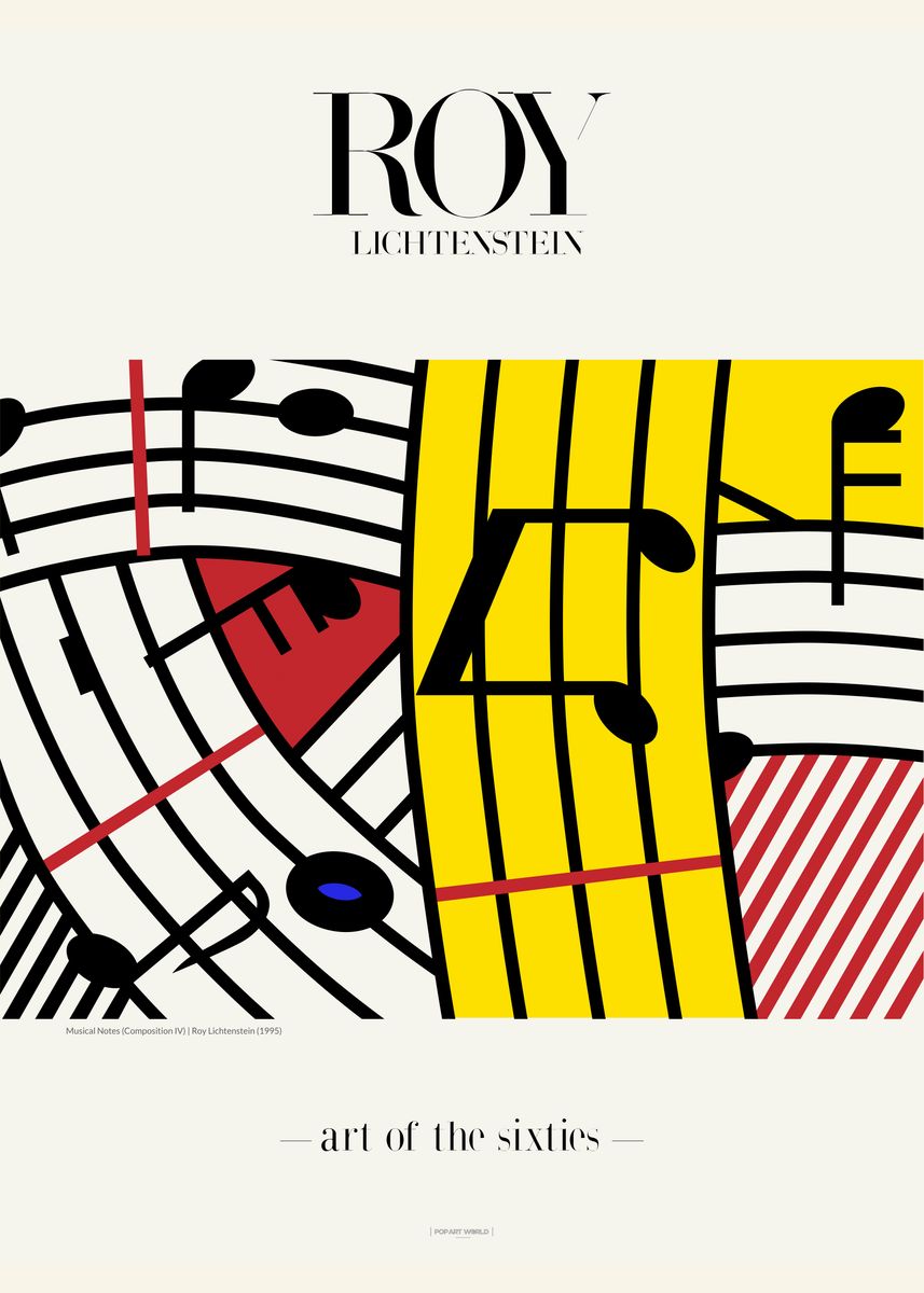 'MUSICAL NOTES POSTER' Poster, picture, metal print, paint by POP ART ...