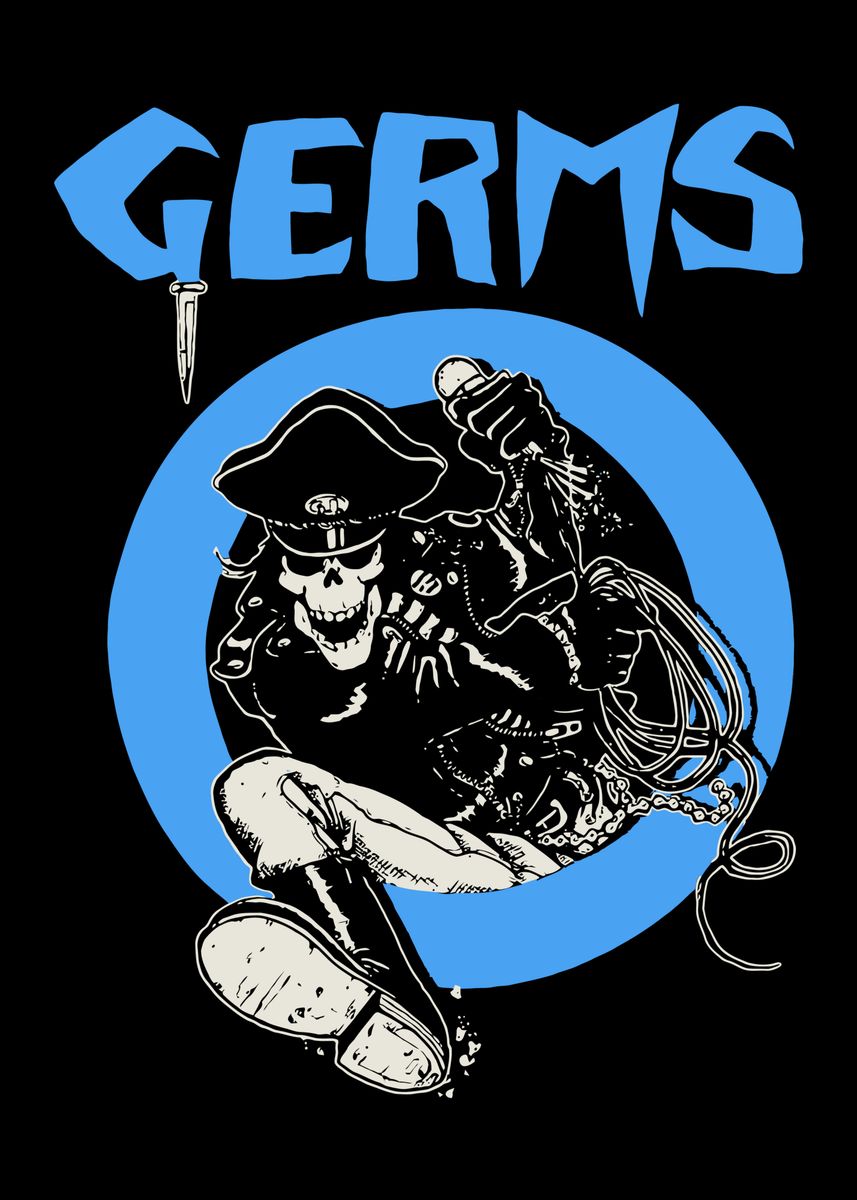 'The Germs Band Logo' Poster, picture, metal print, paint by Lady ...