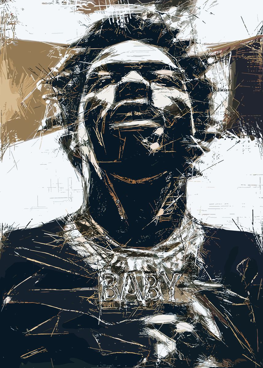 'Lil Baby Rapper' Poster, picture, metal print, paint by VisionPrint ...