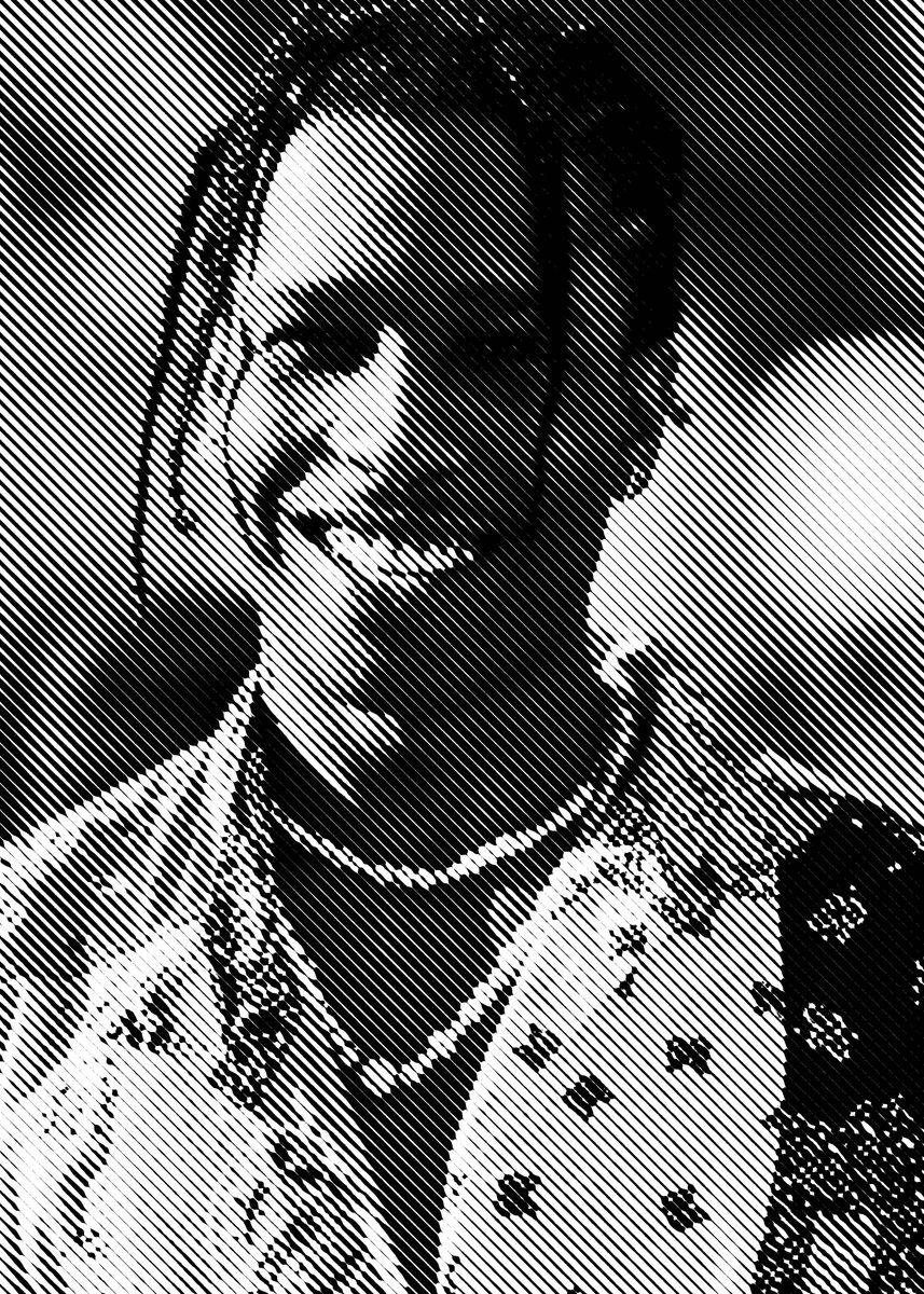 'rapper halftone' Poster, picture, metal print, paint by Bestselling ...