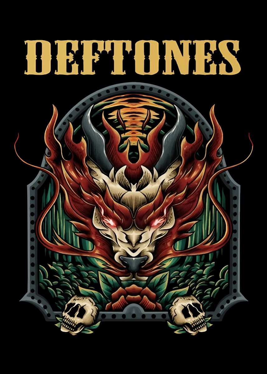 'Deftones ' Poster, picture, metal print, paint by dico mago | Displate