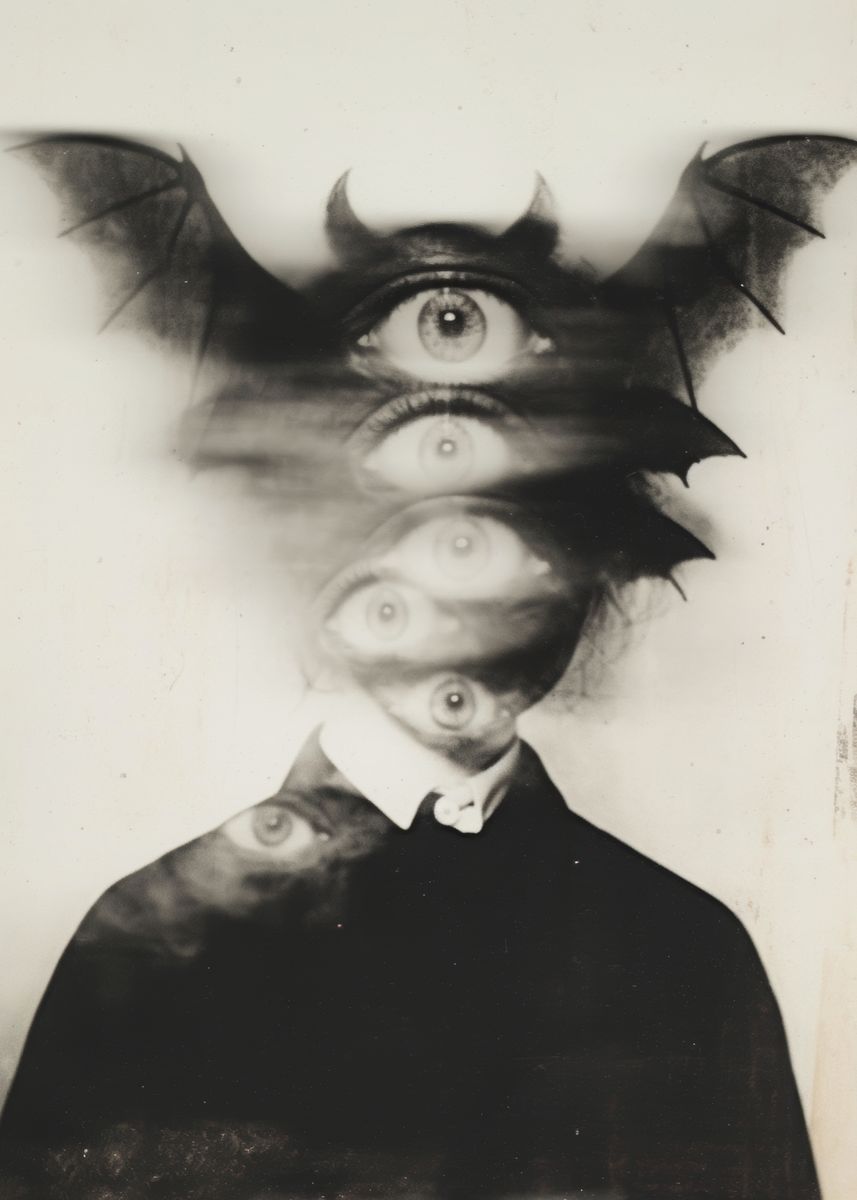 'Devil Eyes ' Poster, picture, metal print, paint by Anass Benktitou | Displate