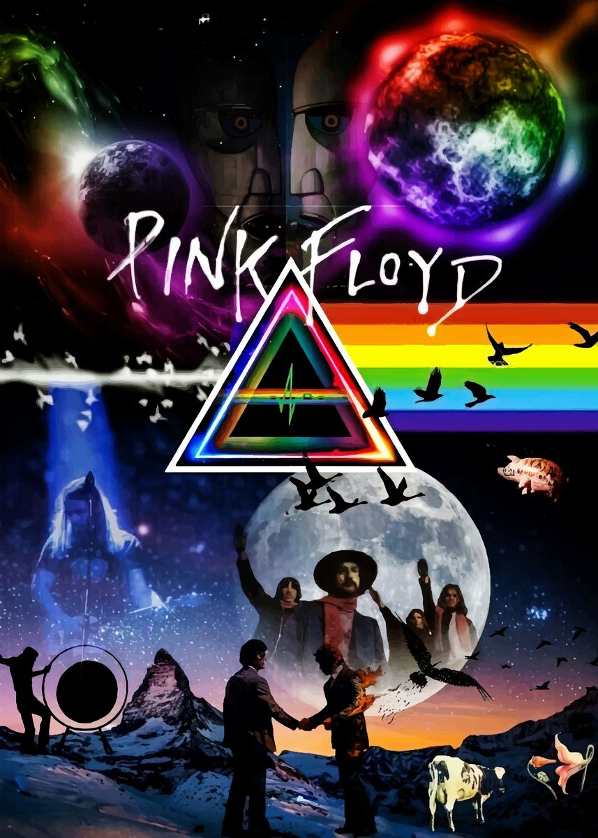 'Pink Floyd Album Cover' Poster, picture, metal print, paint by sakim ...