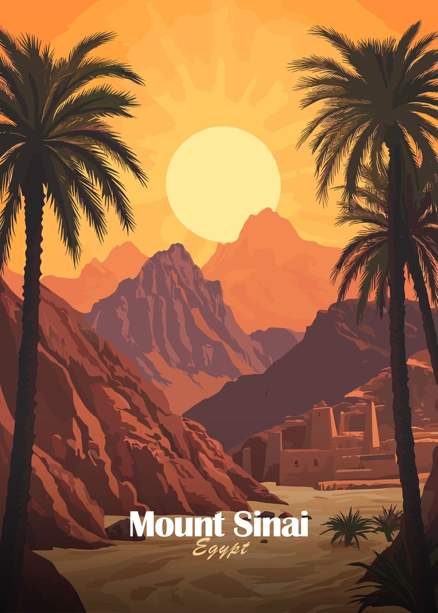 'Mount Sinai Sunset' Poster, picture, metal print, paint by Mason Clark ...