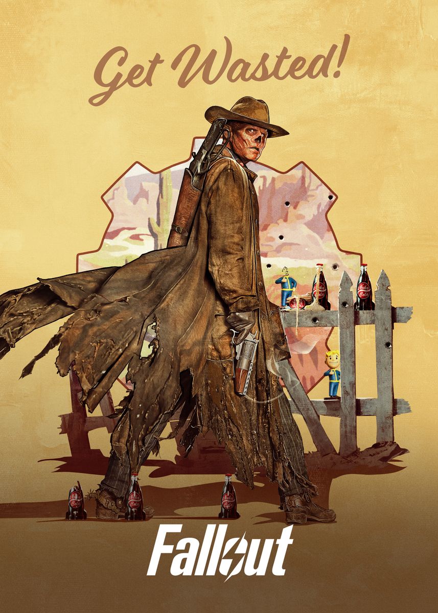 'Get Wasted!' Poster, picture, metal print, paint by Fallout Series | Displate