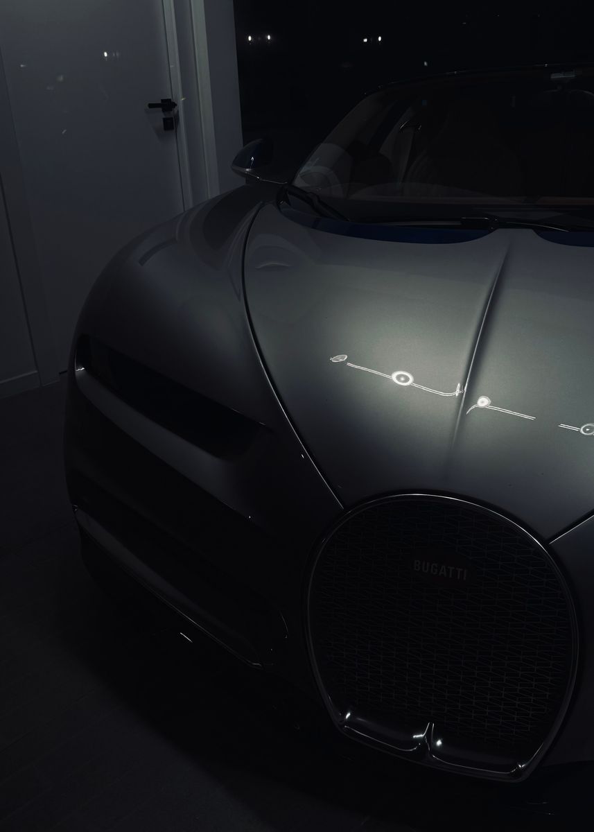 'Bugatti Chiron Front Grille' Poster, picture, metal print, paint by ...