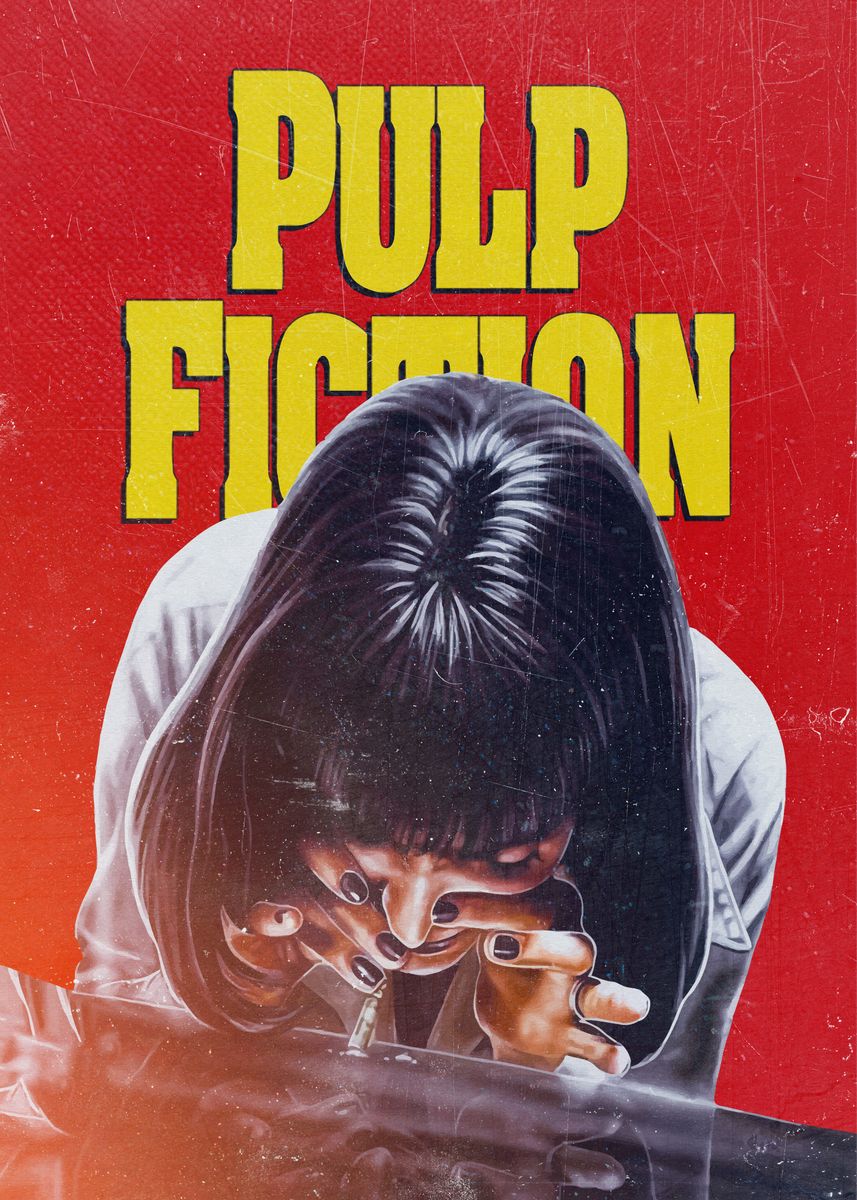 'Pulp Fiction Mia Wallace' Poster, picture, metal print, paint by ...