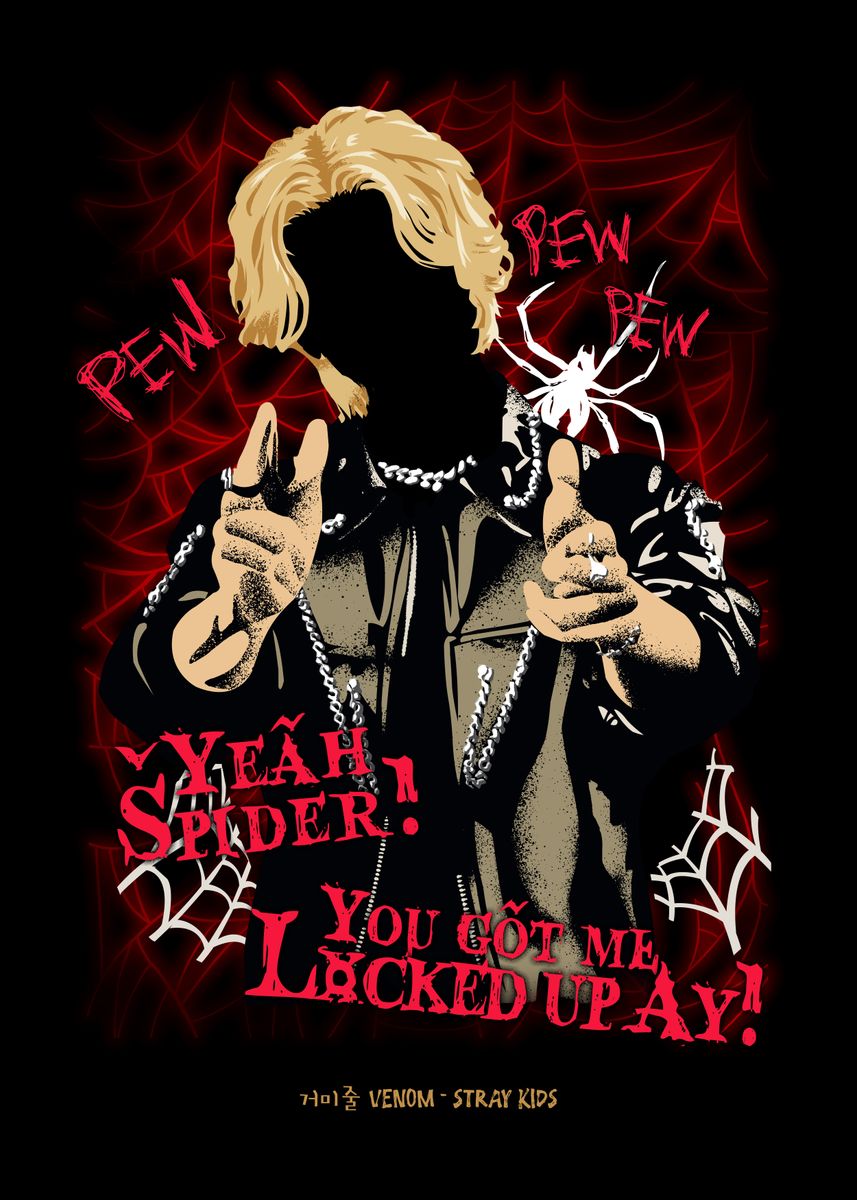 'Venom - Stray Kids' Poster, picture, metal print, paint by Afire ...