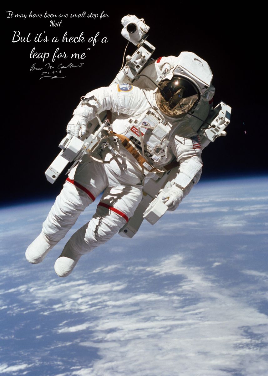 'Untethered Space walk' Poster, picture, metal print, paint by Space ...