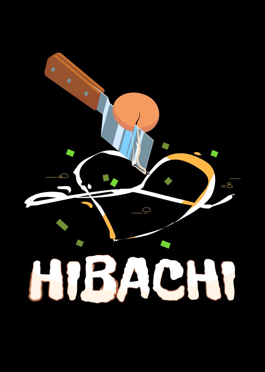 'Hibachi Cooking' Poster, picture, metal print, paint by Mooon | Displate