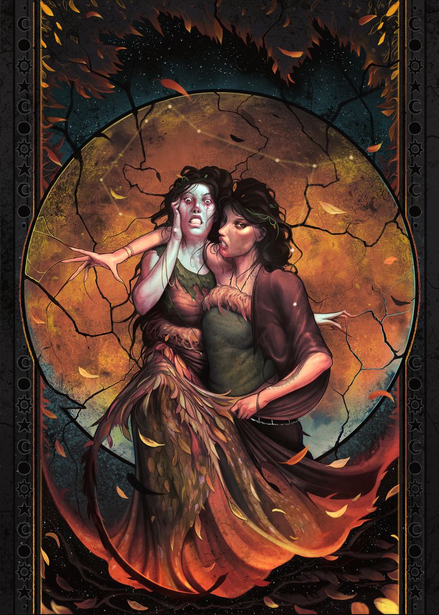 'Pulp horror horoscope Gemini - Dark fantasy Zodiac Signs' Poster ...