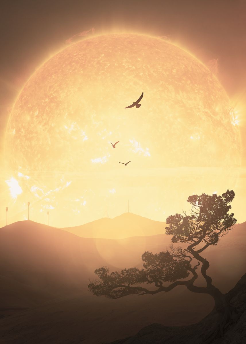 'Scorched Earth' Poster, picture, metal print, paint by Joshua Moss ...