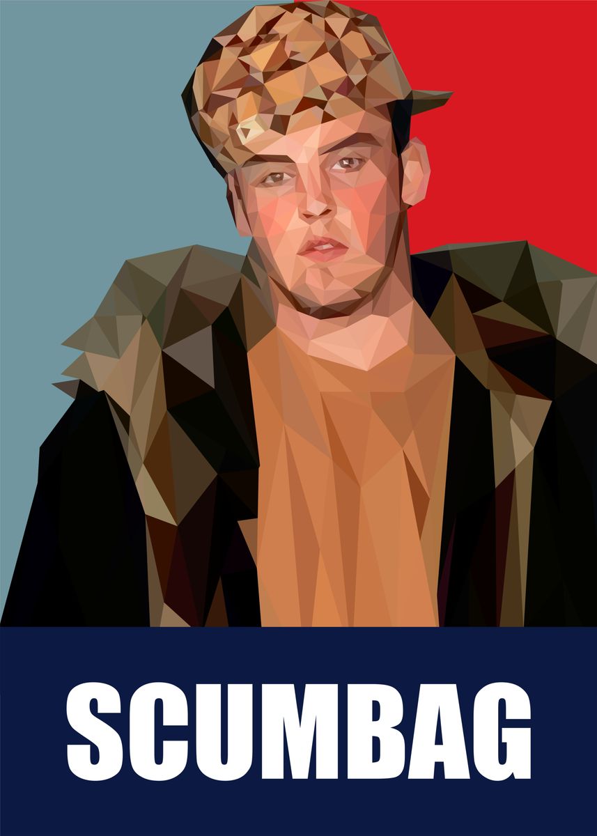 'Scumbag Steve Meme' Poster, picture, metal print, paint by Exclusive Metal Printz | Displate