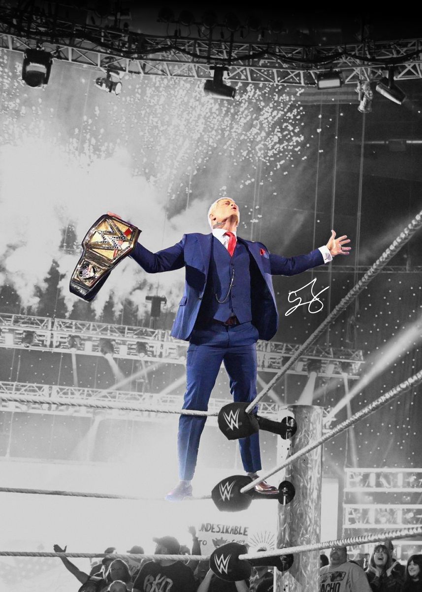 'Cody Rhodes' Poster, picture, metal print, paint by ken | Displate