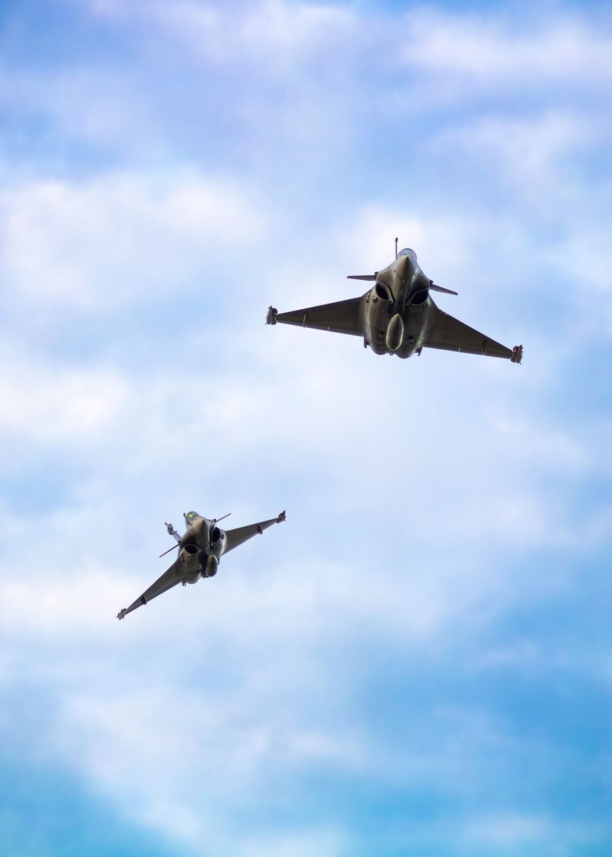 'Dassault Rafale x2' Poster, picture, metal print, paint by Romain ...