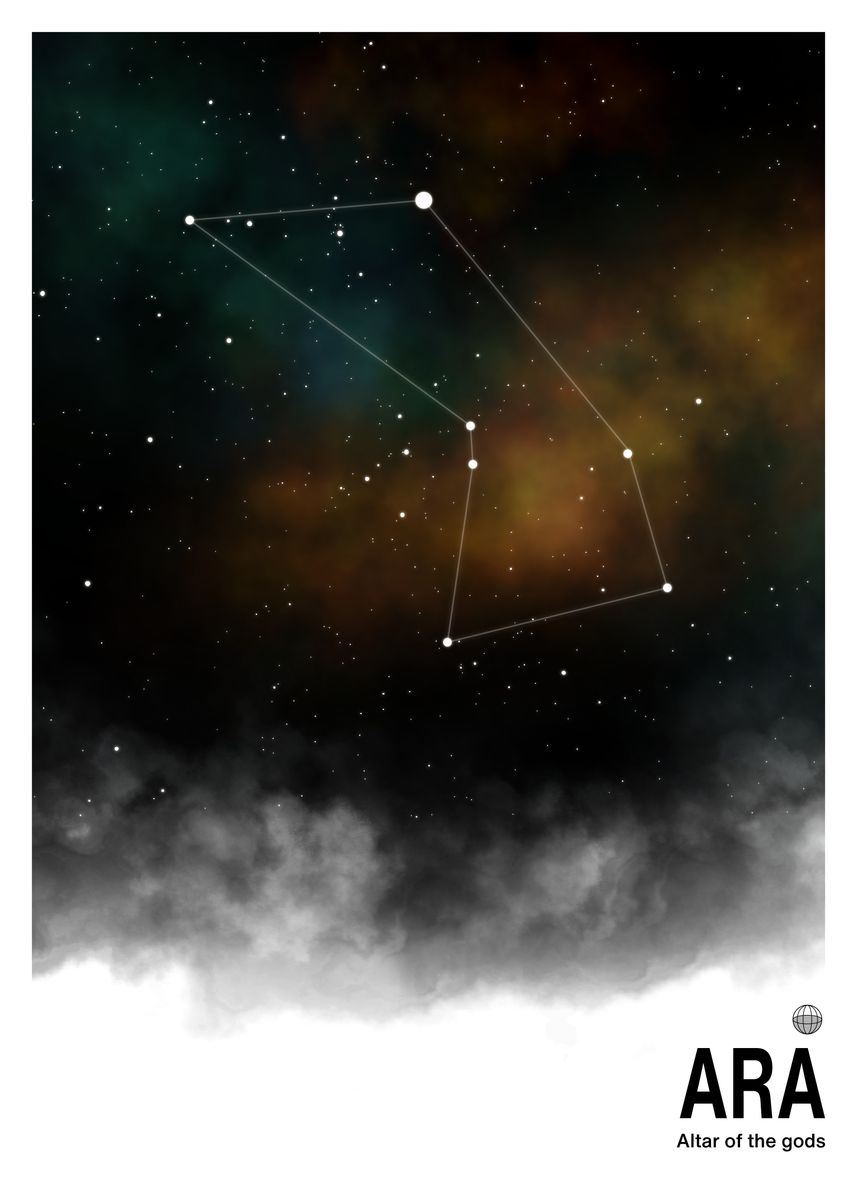 'Ara Constellation Print' Poster, picture, metal print, paint by Josh B ...