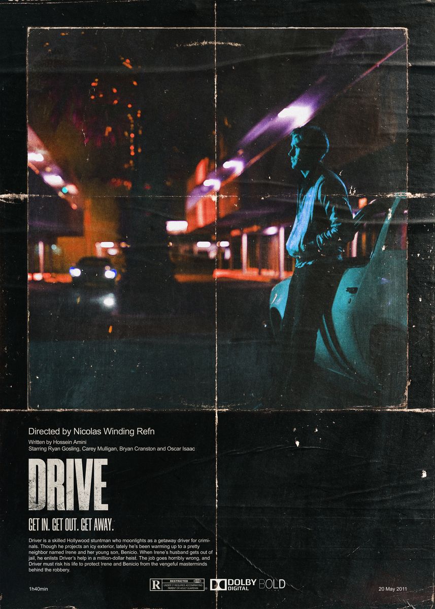 'Drive ' Poster, picture, metal print, paint by Nerdworld 1 | Displate