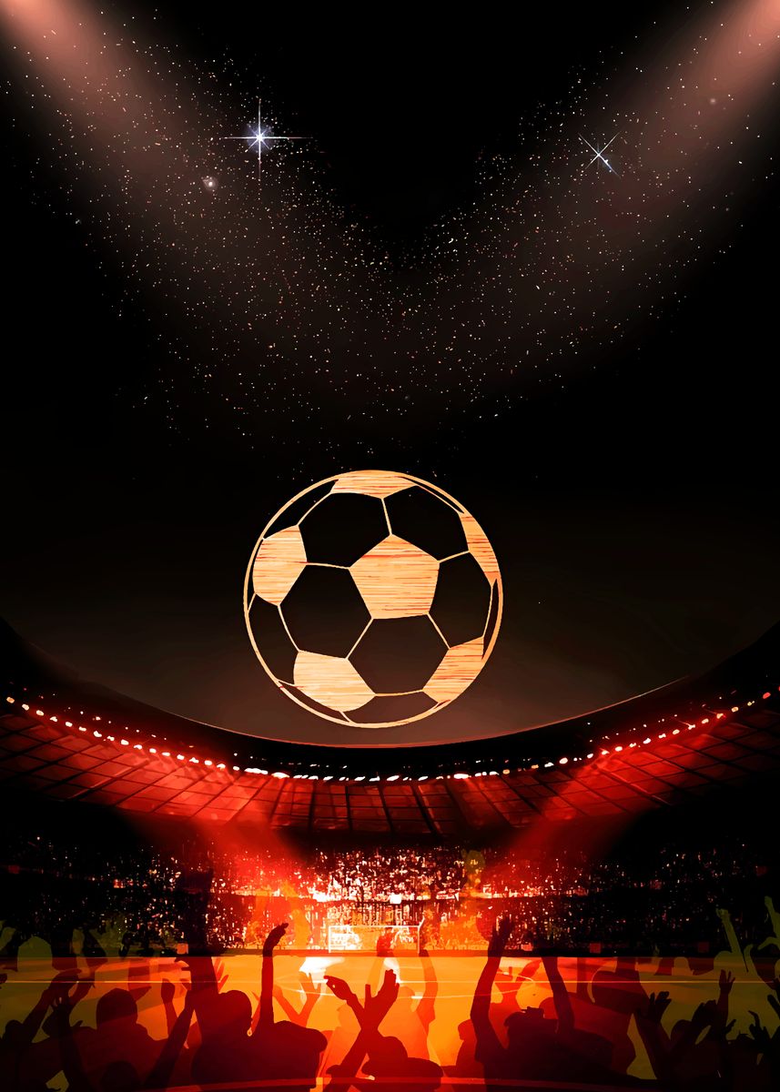 'Soccer Stadium Poster' Poster, picture, metal print, paint by Jack ...