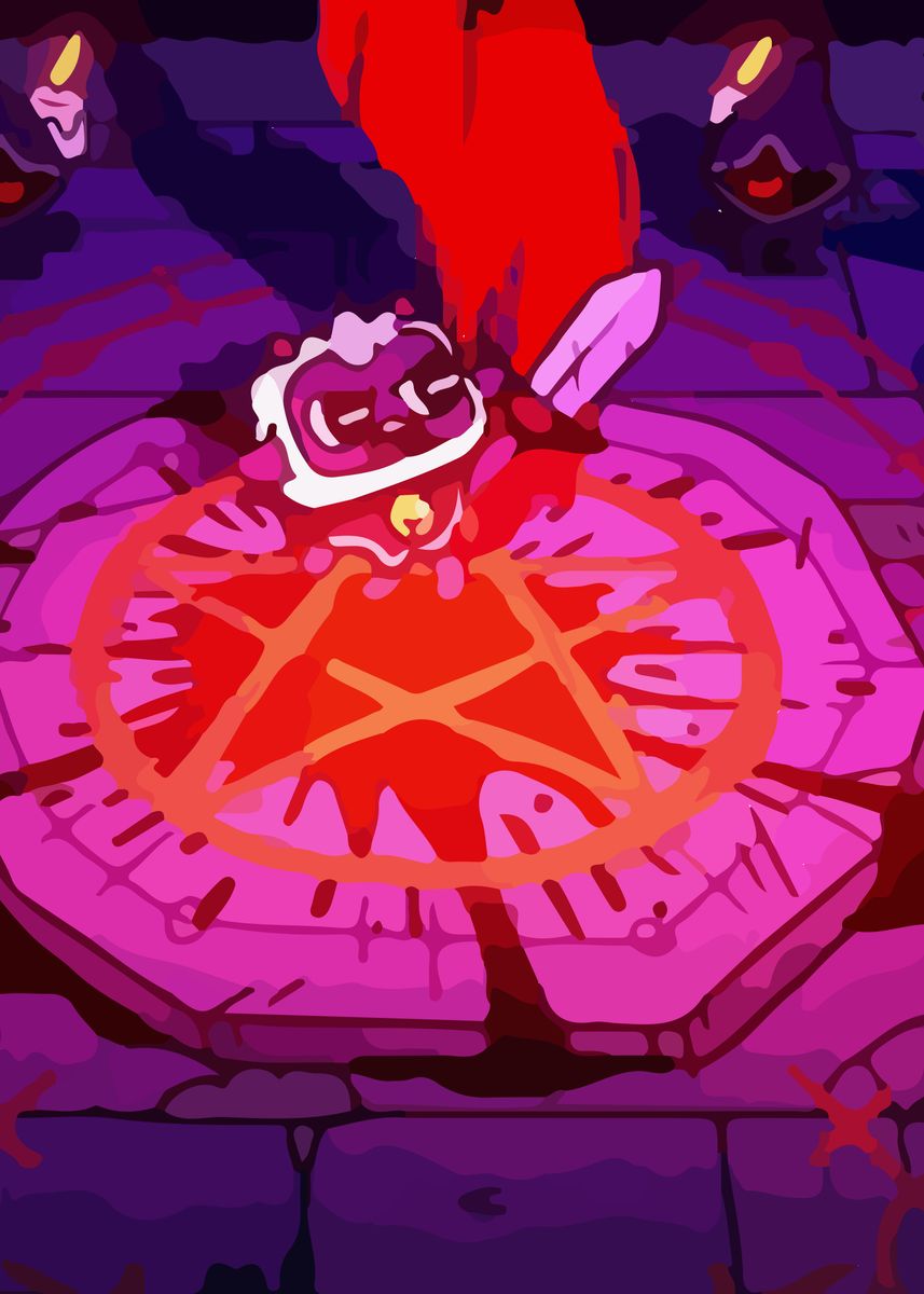 'Dark Ritual' Poster, picture, metal print, paint by sajna arbey | Displate