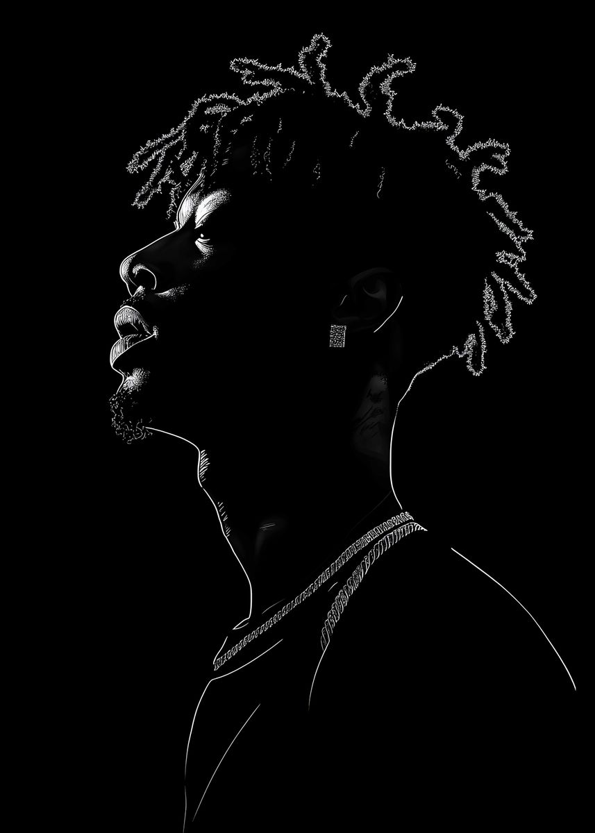 '21 Savage Art' Poster, picture, metal print, paint by Reinaa | Displate